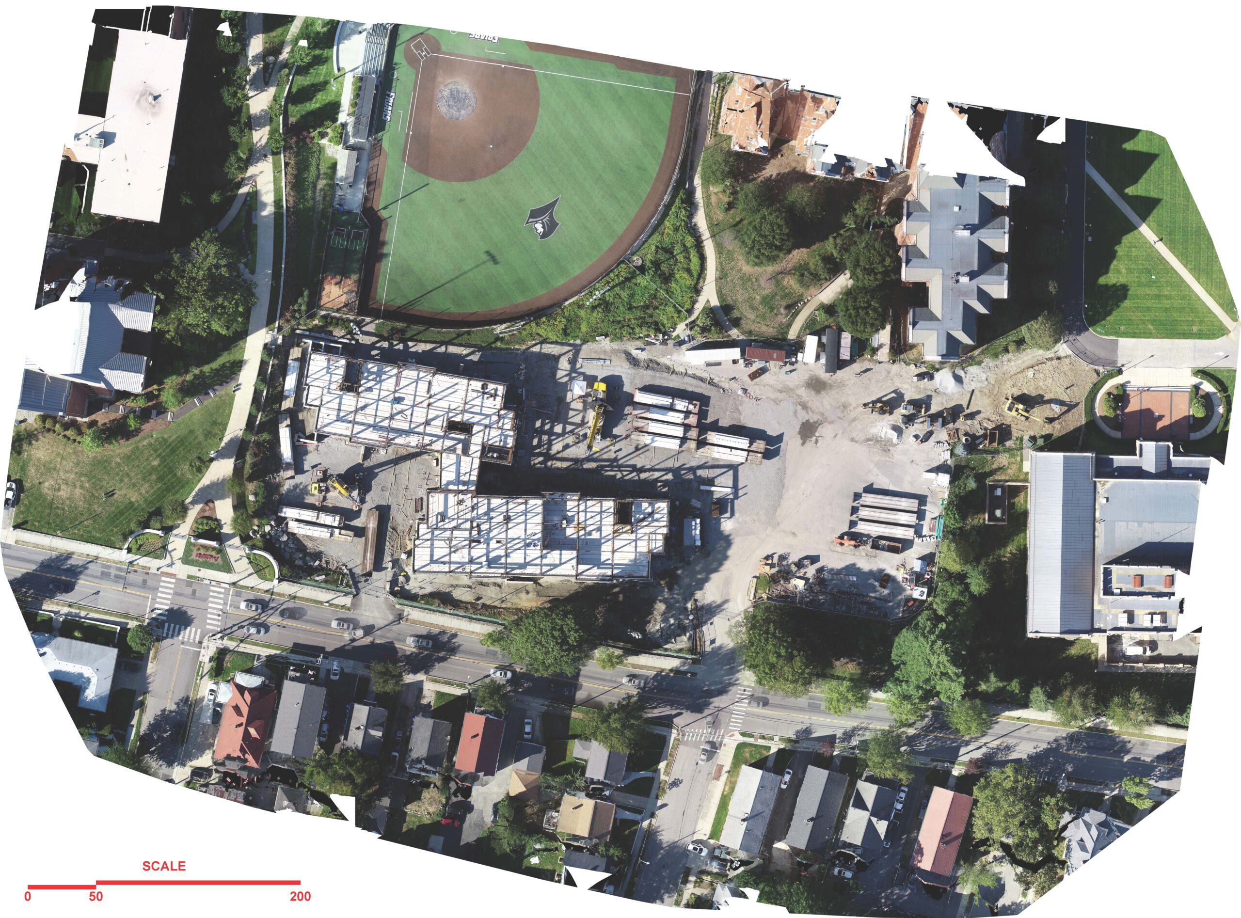 Aerial Loop of Shanley Hall Construction – Momentum – Construction ...